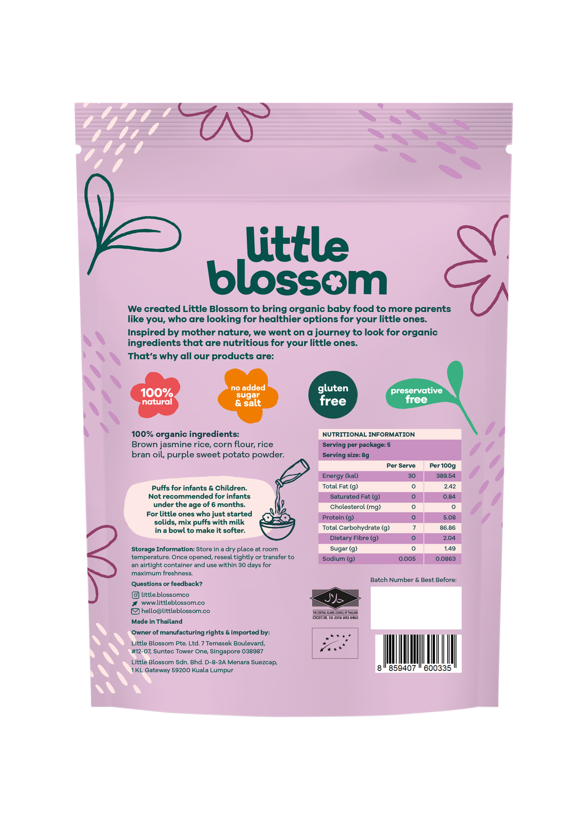 Organic Baby Puffs - Little Blossom